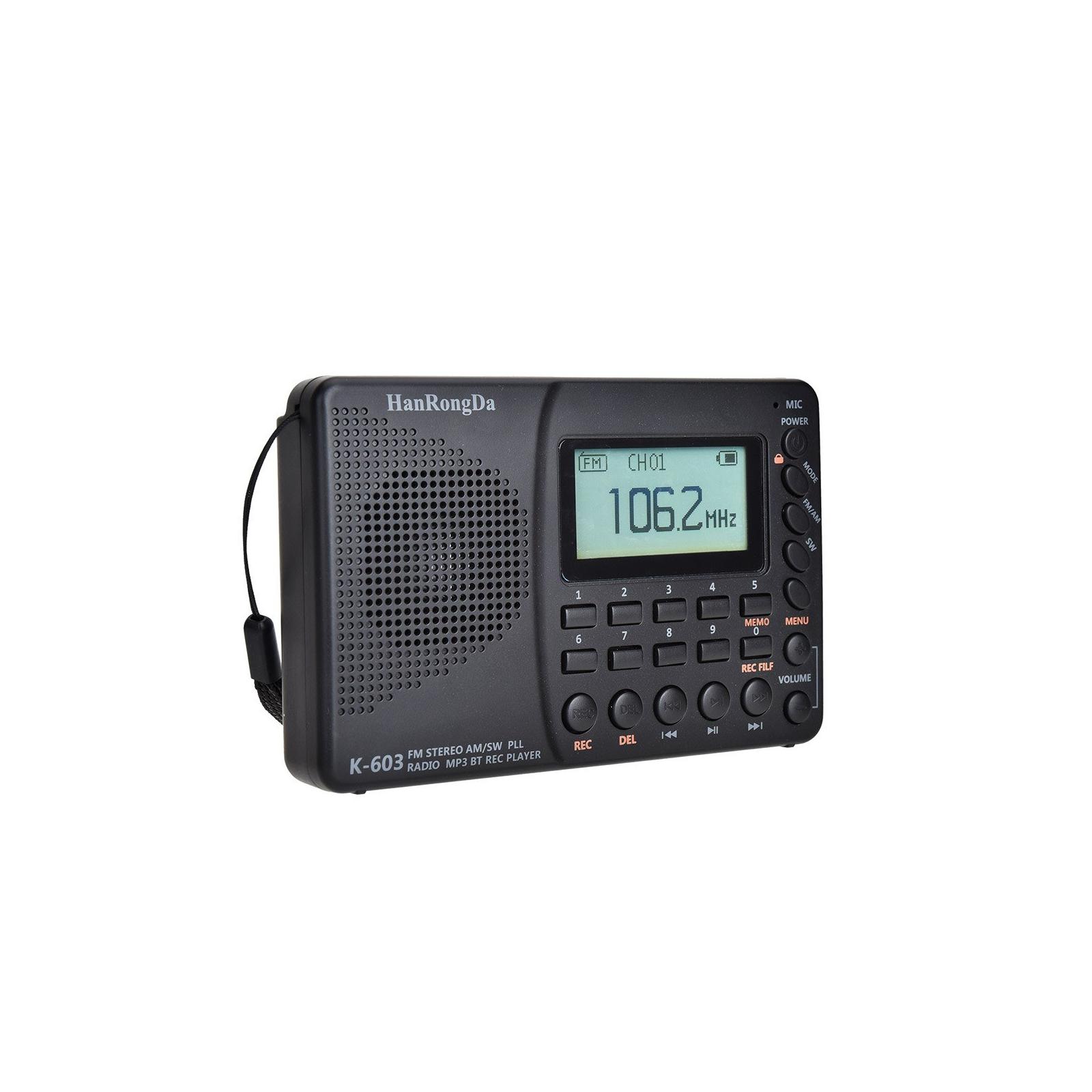 HRD-603 hordozható rádió AM/FM/SW/BT/TF zsebrádió USB MP3 digitális ...