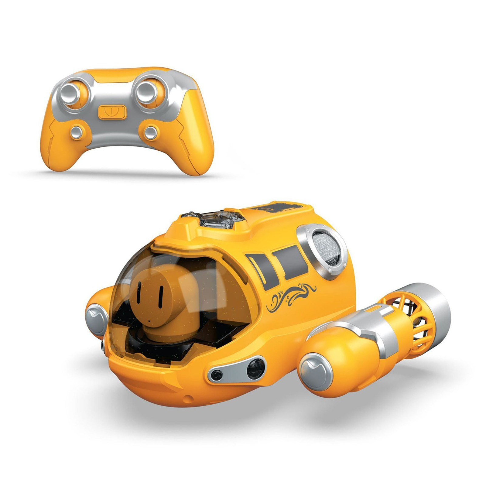 2,4 G-os, két propelleres távirányítós csónak vízálló játék ...