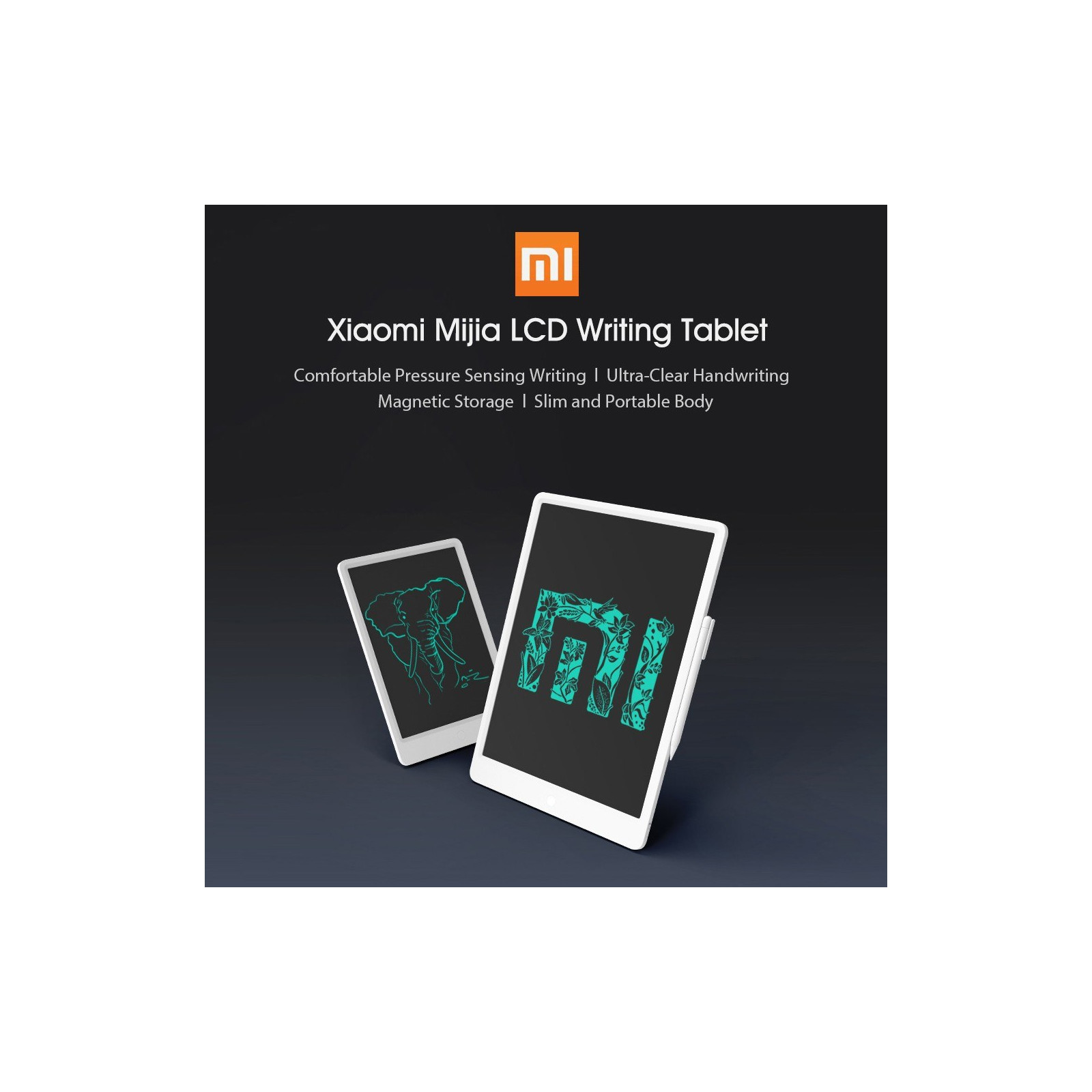Xiaomi Mijia LCD írótábla tollal. Digitális rajz, elektronikus kézírás ...