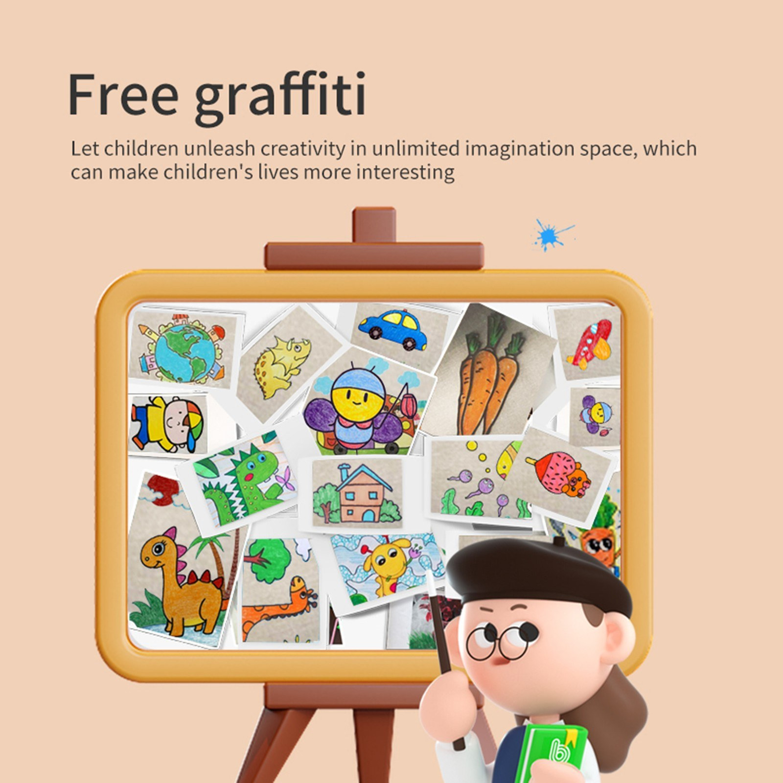 Hordozható mini termikus matricanyomtató, tinta nélküli öntapadós ...