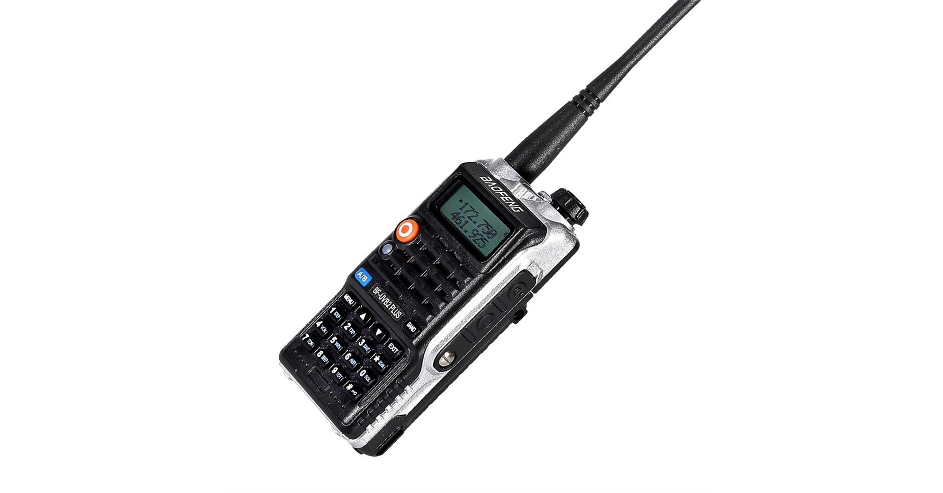 BAOFENG BF-UVB2 Plus kézi interfon kétsávos FM adó-vevő LCD kijelzővel ...